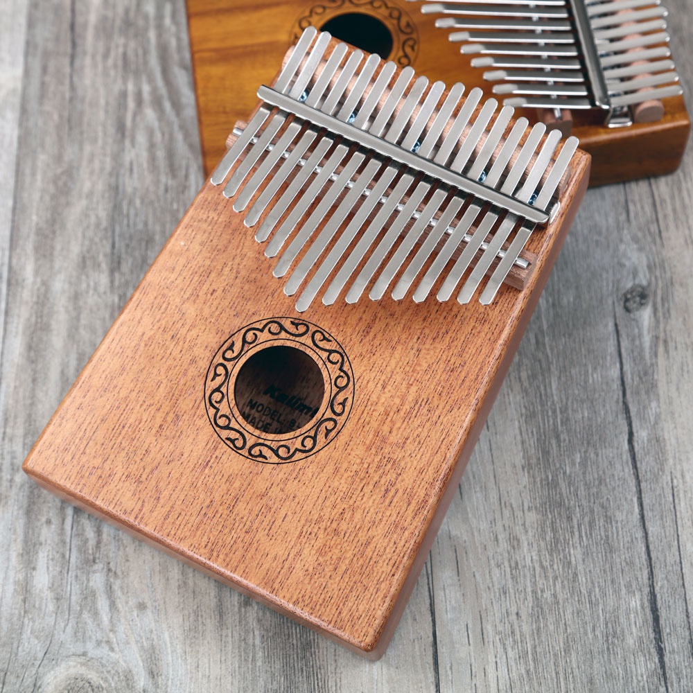 17 Key Thumb Piano Mahogany Finger High-quality Wood Mbira Likembe ...