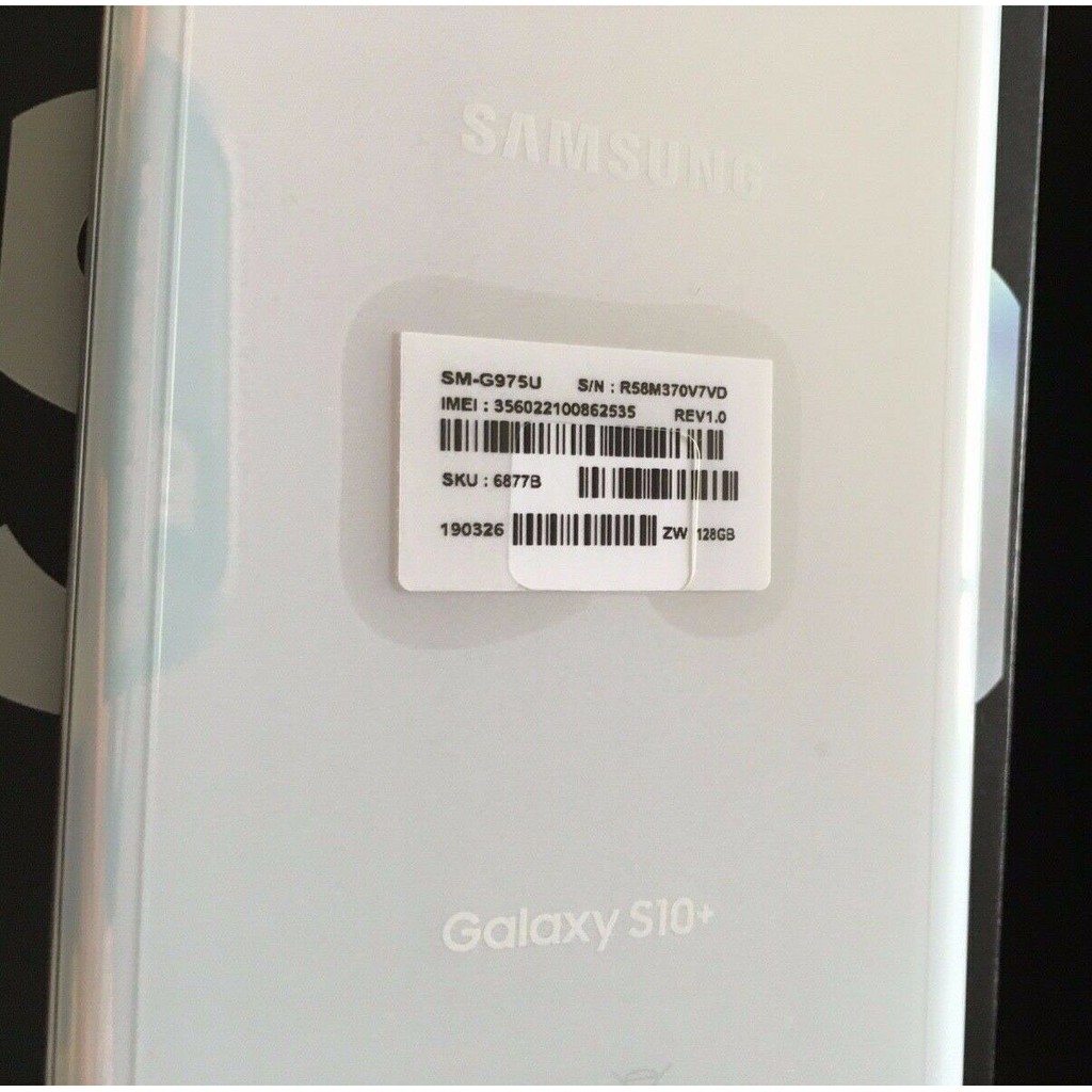 Samsung Galaxy S10 Plus SM-G975F Dual-Sim 128GB RAM 8GB OVP Prism White ...