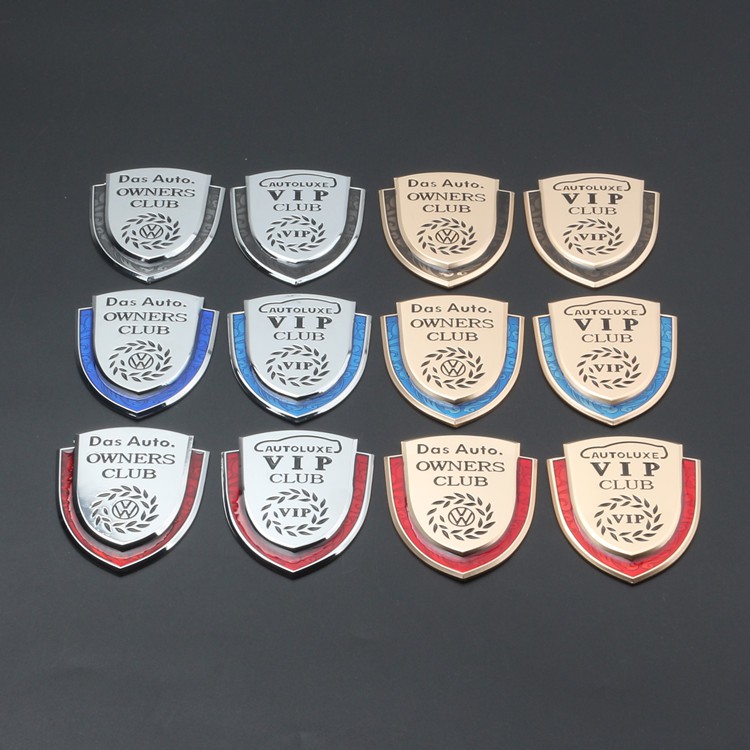สติ๊กเกอร์โลหะ Vip Audi Mercedes-Benz 3D สําหรับติดตกแต่งรถยนต์ ...