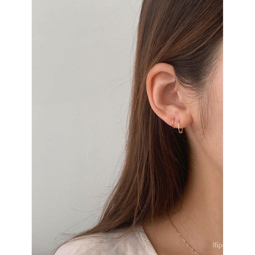 ร้านแฟชั่นA.piece ต่างหูเงินแท้ all silver 925 simple classic hoop (156-158) ใหมXS - lfipq0m4_c ...