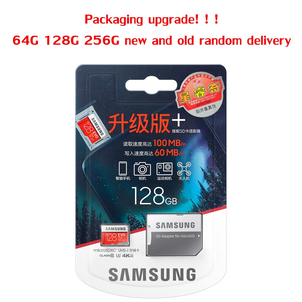 SAMSUNG Micro SD card 128 GB u3 Memory Card 128gb SD card EVO Plus sdhc ...