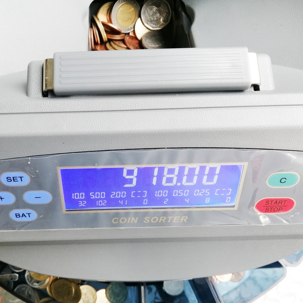 เครื่องนับเหรียญ คัดแยกเหรียญ Coun counter Coin sorter PHET รุ่น XD ...