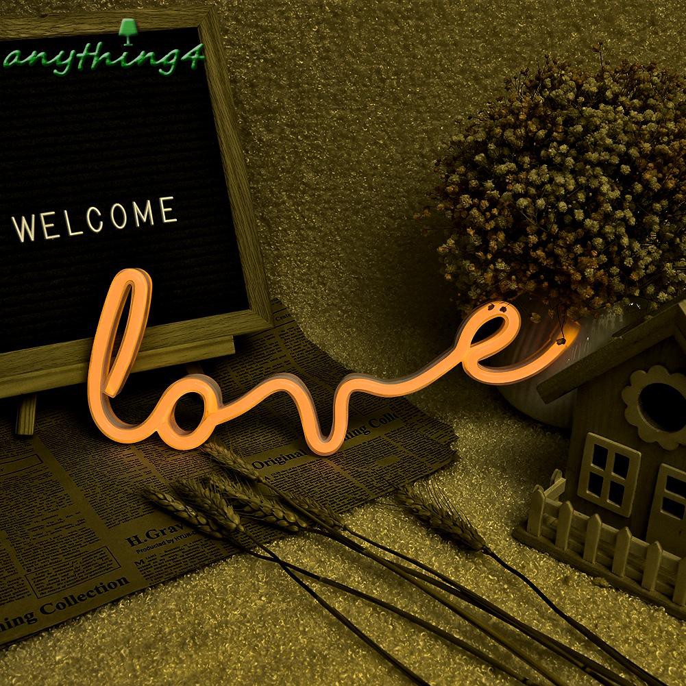 Cotton Light★ Creative LOVE Sign LED Neon Light USB/Battery Powered ...