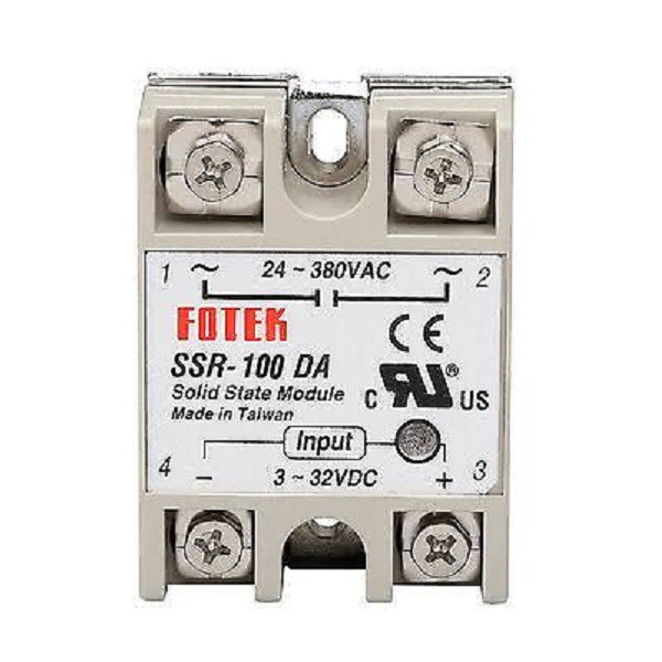 Solid State Relay (SSR) 100DA Fotek โซลิดสเตตรีเลย์ 100A Solid State ...