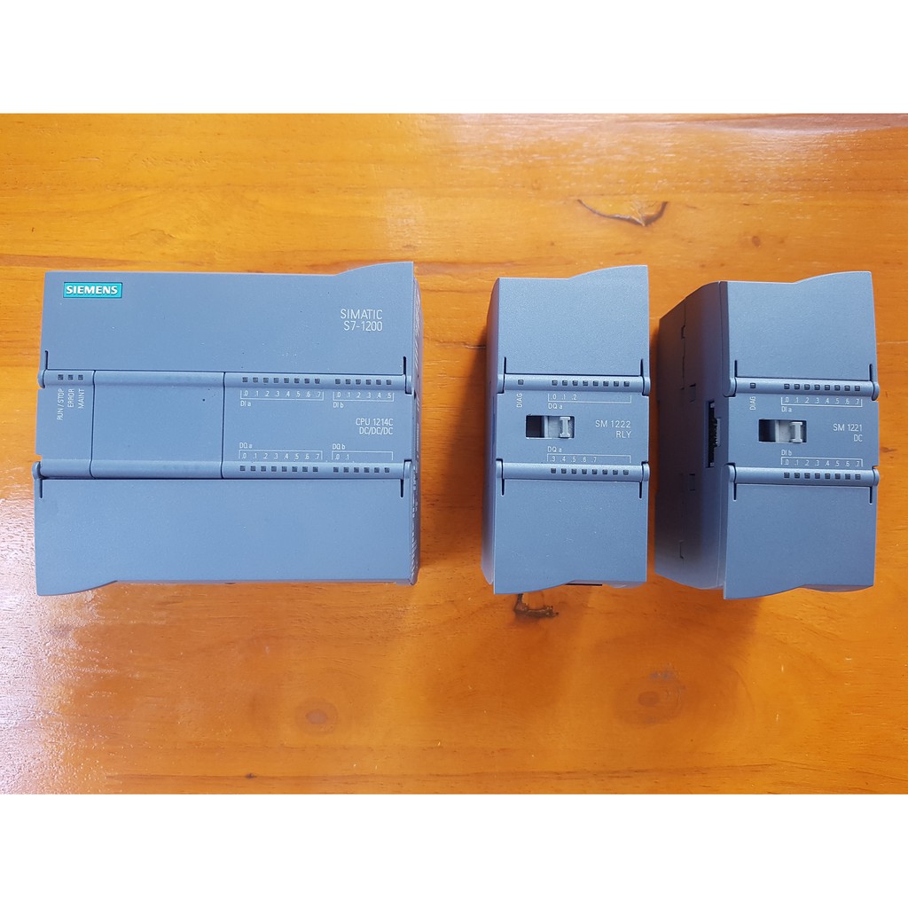 PLC SIEMENS SIMATIC S7-1200 CPU 1214C DC/DC/DC + SM1222RLY 8 OUPUT ...