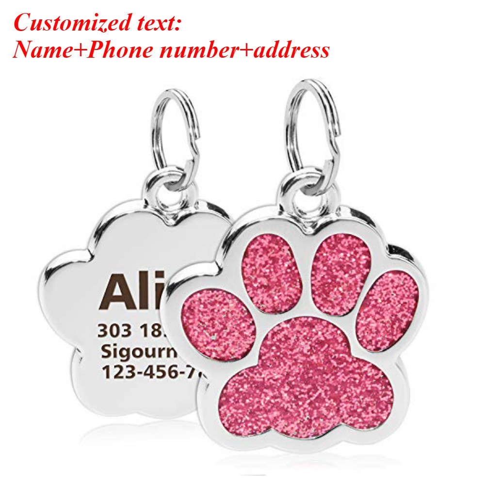 Custom Puppy Dog Tag Anti lost Engraved Pet Dog Collar Accessories ...