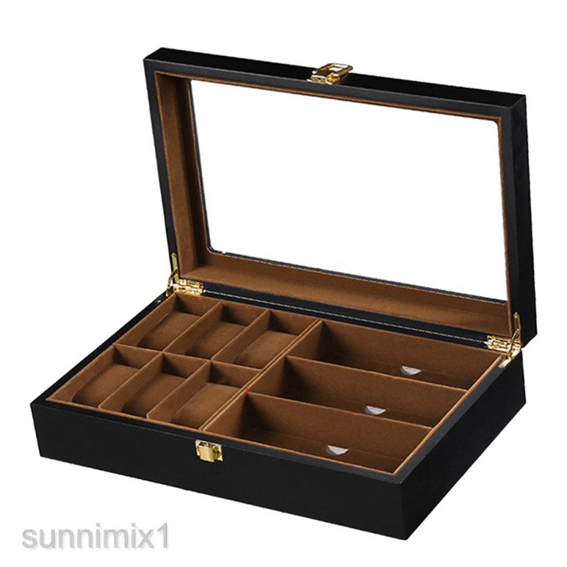 Watch Sunglasses Box Organizer Jewelry Display Case - 2sfnwpydw2 - ThaiPick
