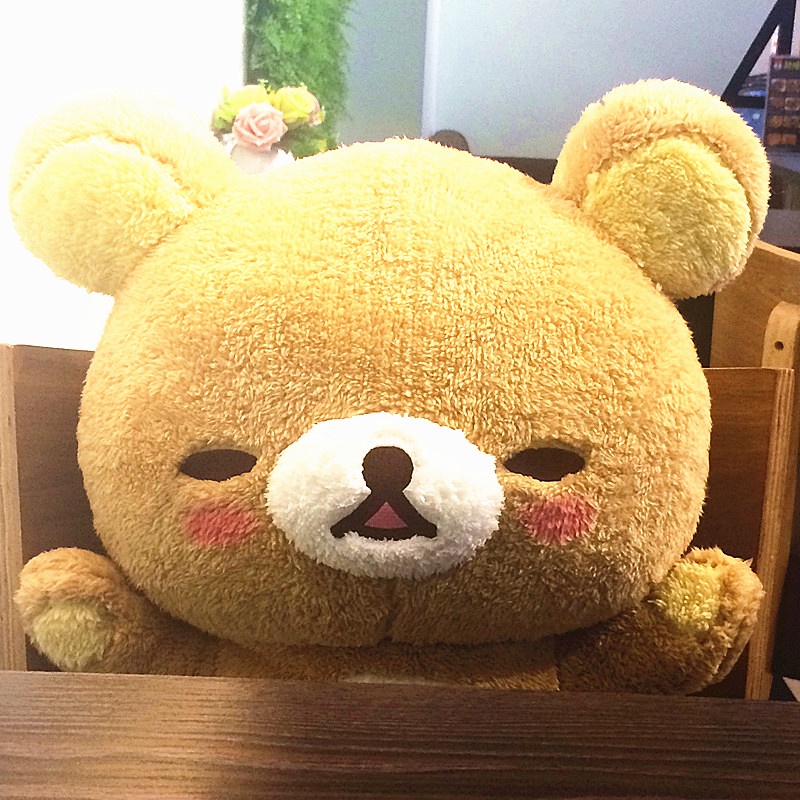 Hot Stock55 Giant Rilakkuma Bear Plush Toys Life Size Relax Bear Pillow ...