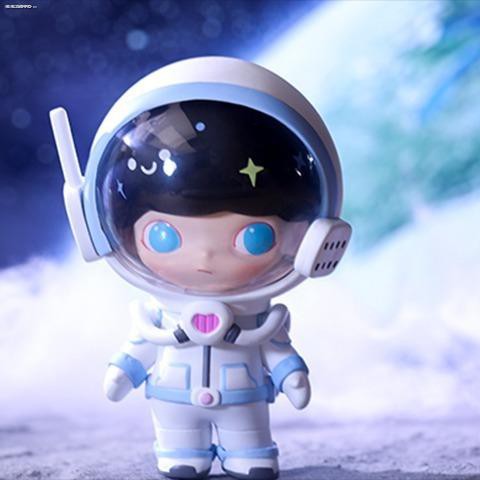 จุดด่างพร้อยของแท้ Dimoo Blind Box Space Travel Series Popmart Bubble ...