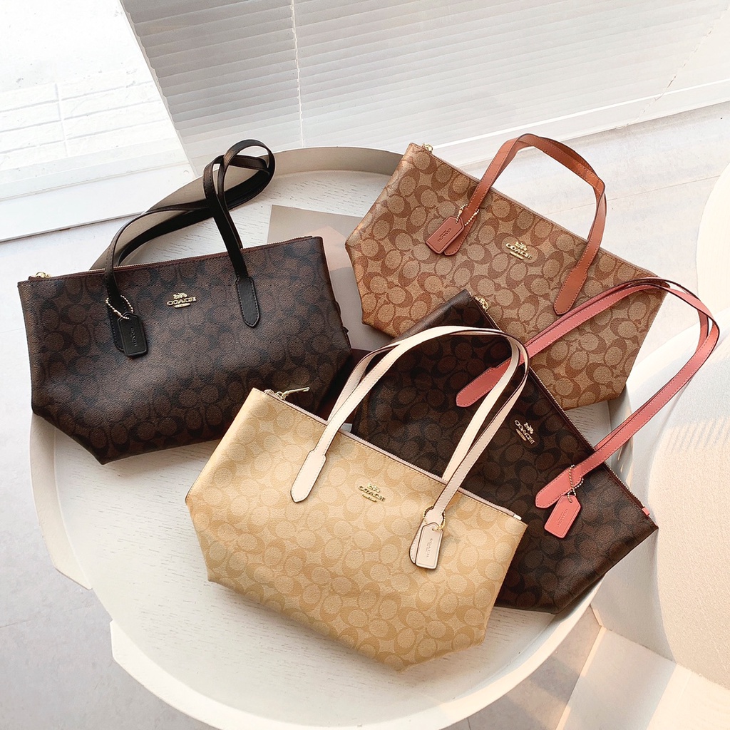 Outlet ส่วนลด COACH แท้ C4455 กระเป๋าสะพายไหล่ Tote Bag กระเป๋าช้อปปิ้ง ...