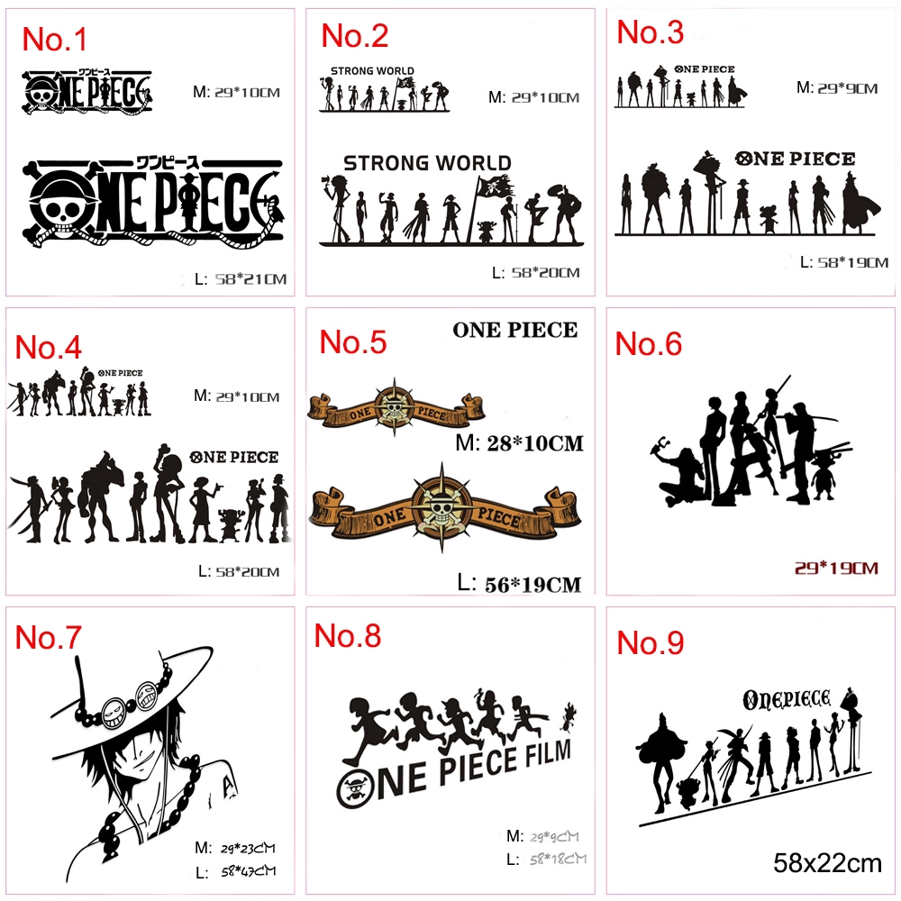 One Piece Car Stickers Motorcycle Stickers Reflective Auto Window Tank ...