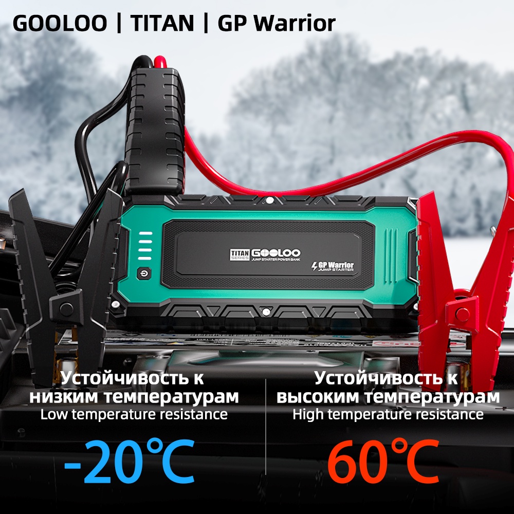 GOOLOO 12v Jump Starter 20800mAh Power Bank Portable External Battery ...