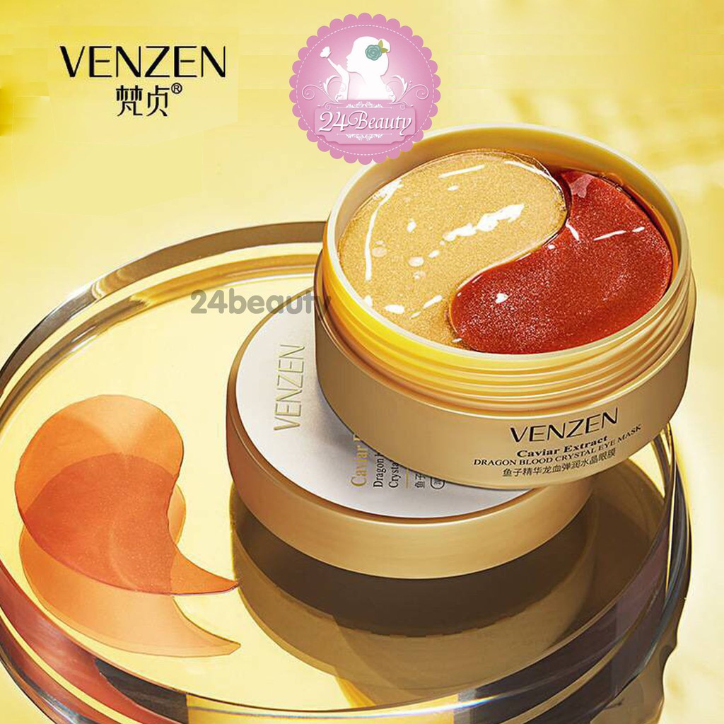 มาร์กใต้ตา VENZEN สูตร คาเวียร์ (30คู่กล่อง) บำรุงรอบดวงตา - 24beauty ...