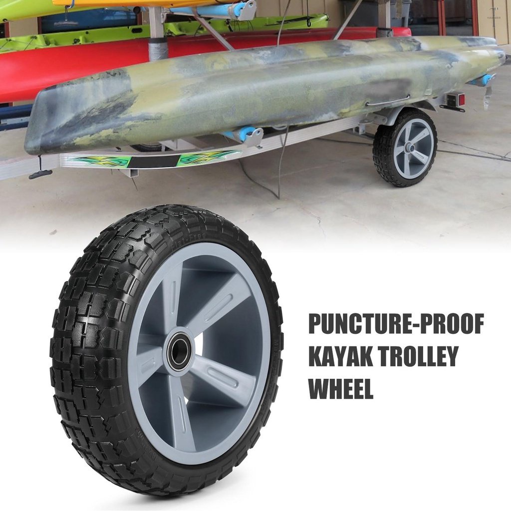 10 Inches Puncture-proof Kayak Trolley Tire Wheel for Kayak Canoe ...