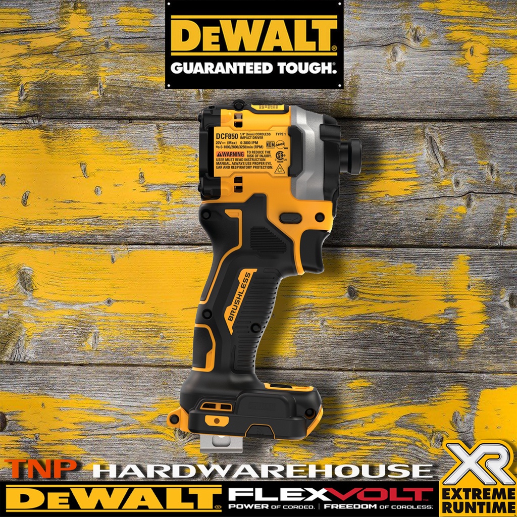 Dewalt DCF850NDEWALT DCF850D2A-B1 ไขควงกระแทกไร้สาย ไร้แปรงถ่าน 20V Max ...