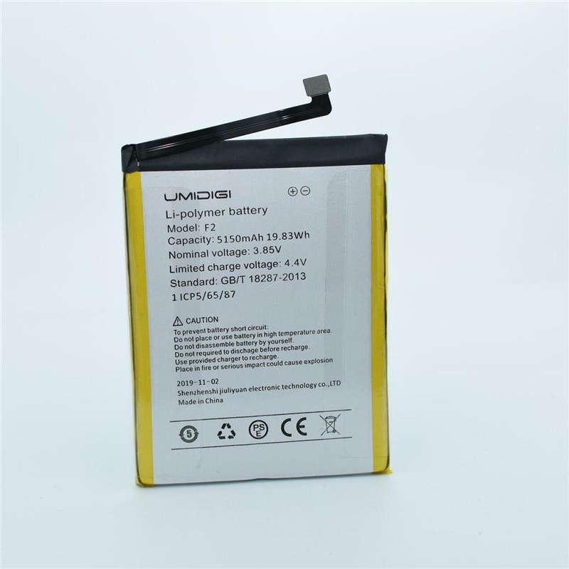 Mobile phone battery for UMIDIGI F2 battery 5150mAh Long standby time ...