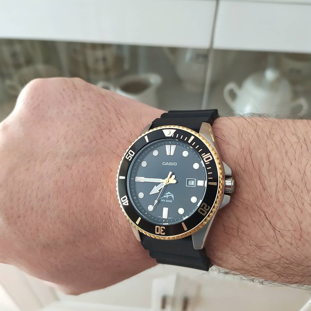แท้ศูนย์ 100 Casio Billgate Mens Casio Duro 200 MDV-106 Divers Watch ...