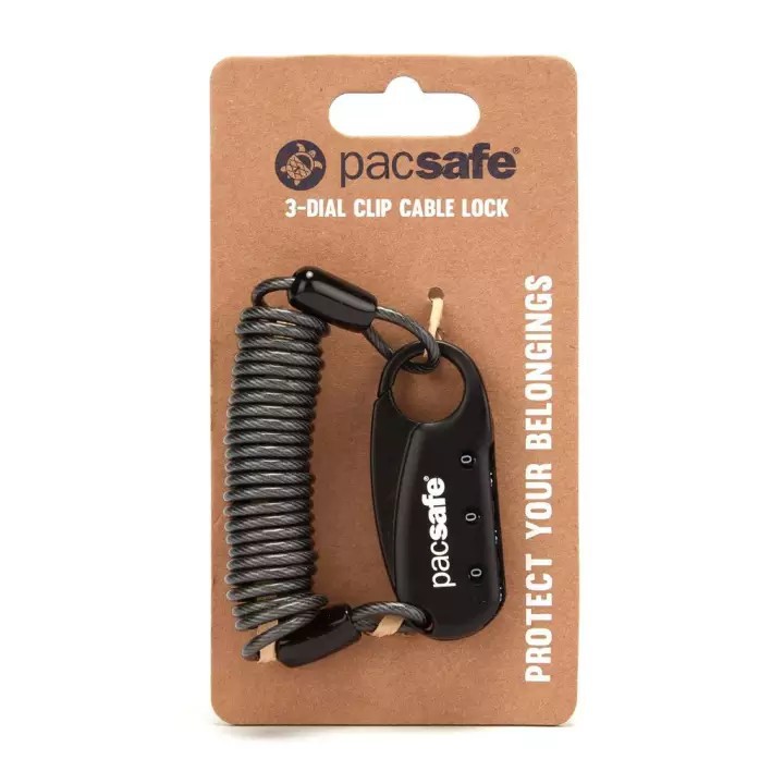 Pacsafe 3-dial clip cable lock กุญแจล็อคกันขโมย - thesincharoenbike ...