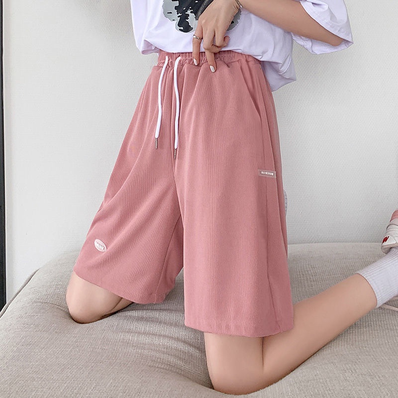 ☢ Casual Sports Shorts Women S Summer High Waist Loose Loose Wild