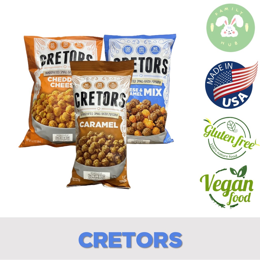 Cretors Cheddar Cheese Popcorn 185g / Cheese And Caramel Mix 213g ...