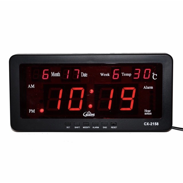 นาฬิกา digital พร้อมส่งCaixing นาฬิกาดิจิตอล LED DIGITAL CLOCK แบบแขวน ...