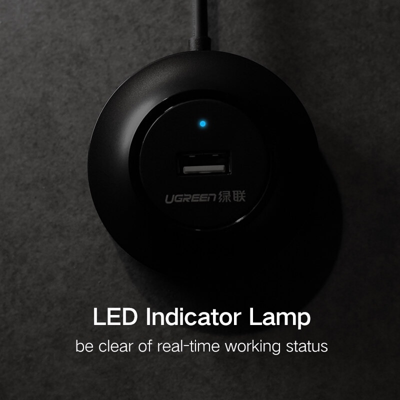 UGREEN USB HUB 4 Port USB 2.0 Splitter Switch with Micro USB Charging ...