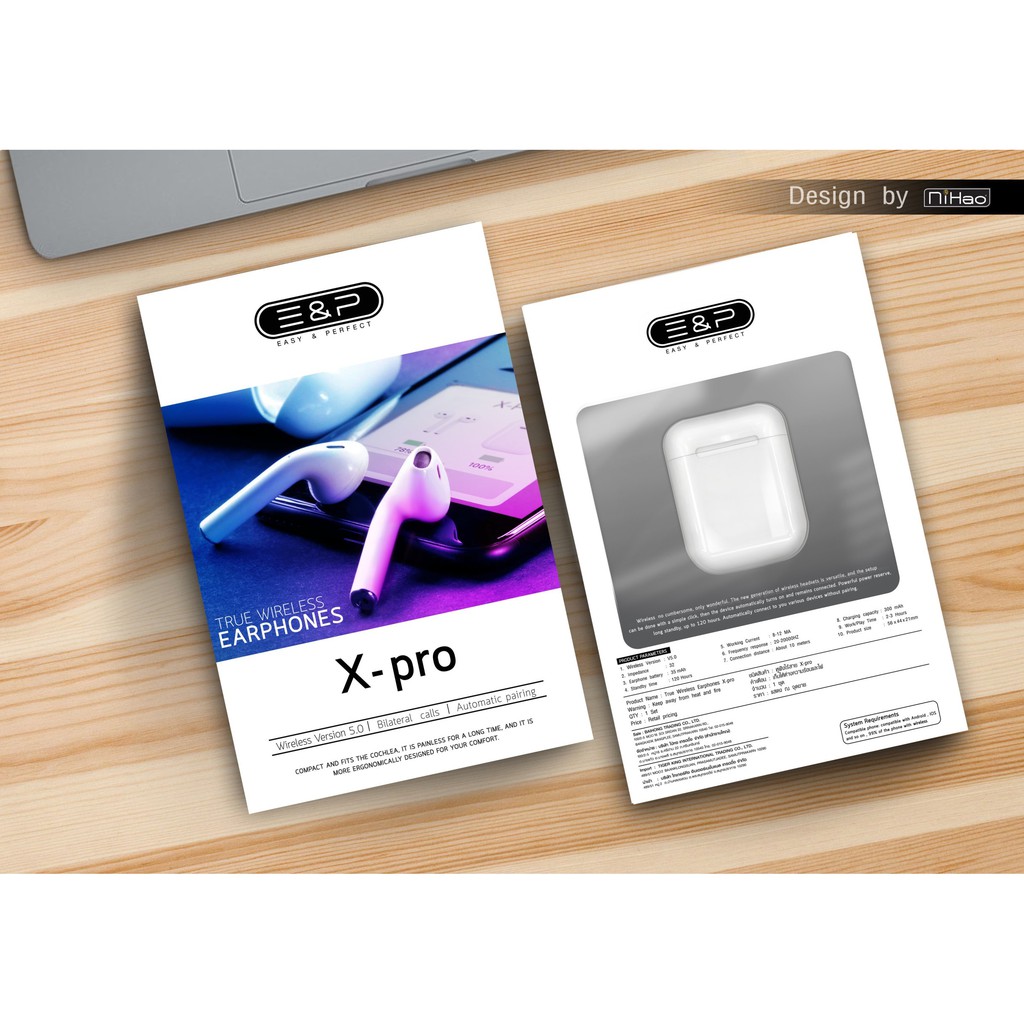 หูฟัง Air x - pro / เสียงเทพ! หูฟังบลูทูธ! / ใช้ได้ทั้งระบบ / แอนดรอย ...