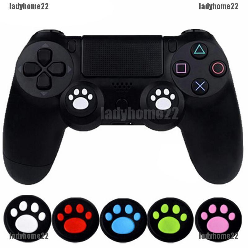 LH2PCS Silicone Cat Paw Joystick Thumb Stick Grip Cap For PS3 PS4 Xbox ...