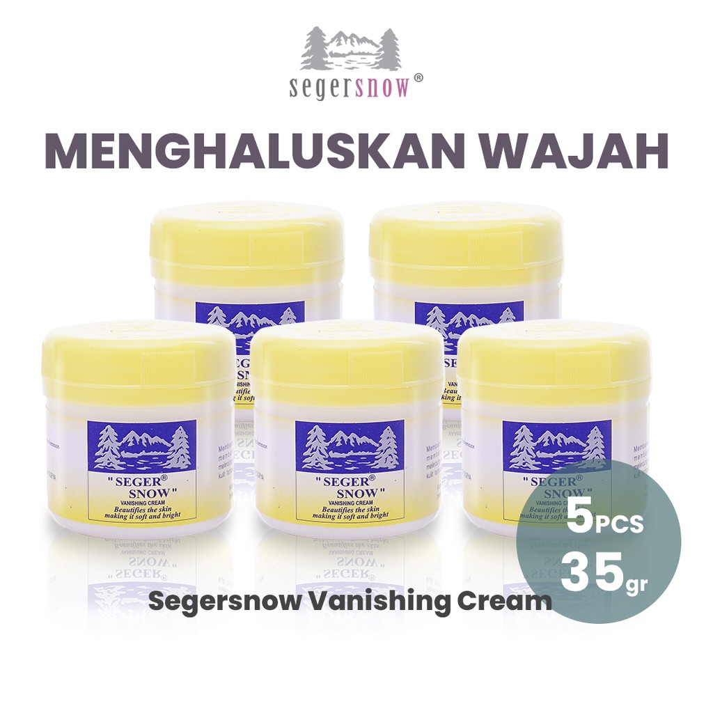 Seger Snow Vanishing ครีมบํารุงผิวหน้า 35กรัม 5ชิ้น ...