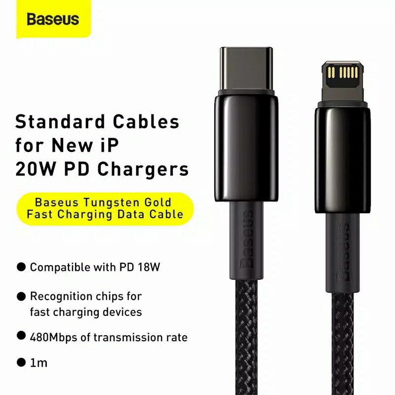 Baseus สายชาร์จทังสเตน Usb Type C To Lightning Iphone 12 Pd 1 เมตร 20 วัตต์ - queenviolet.th ...