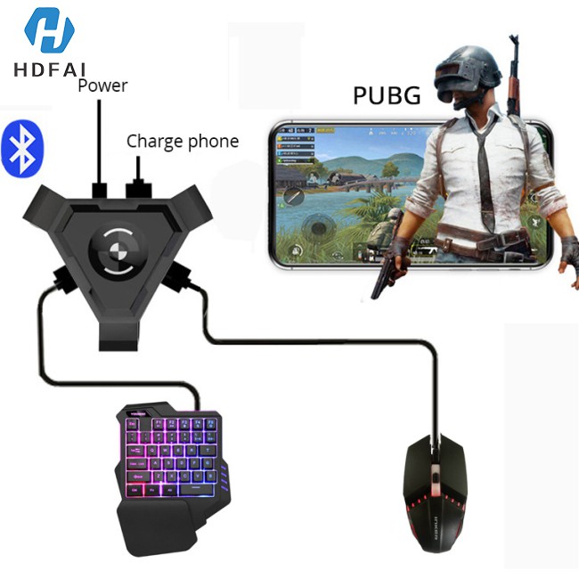 Pubg Mobile Gamepad อะแดปเตอร์แปลงเมาส์เล่นเกมสําหรับ Android Phone To ...
