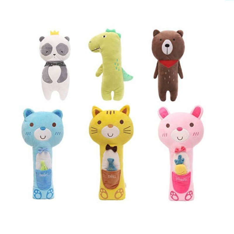 หมอนรองนอนในรถเด็กพนักพิงศีรษะรถเบาะนั่งนิรภัยลายการ์ตูนหมอนรถสิ่งประดิษฐ์สำหรับนอนในรถ