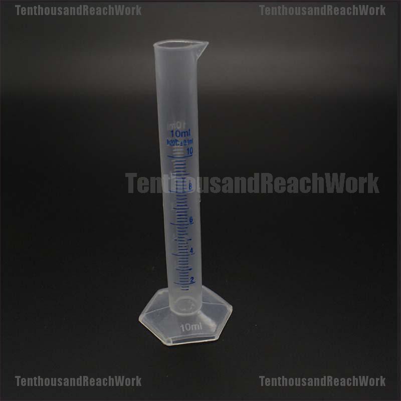 TReachWork Plastic Measuring Cylinder Laboratory Test Graduated Trial ...