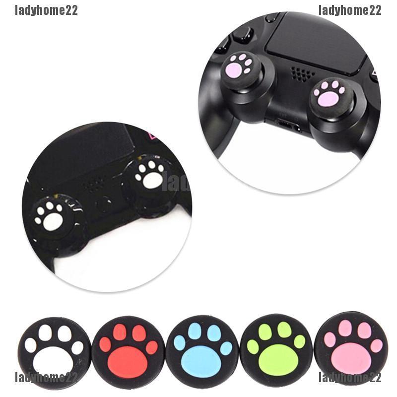 LH2PCS Silicone Cat Paw Joystick Thumb Stick Grip Cap For PS3 PS4 Xbox ...