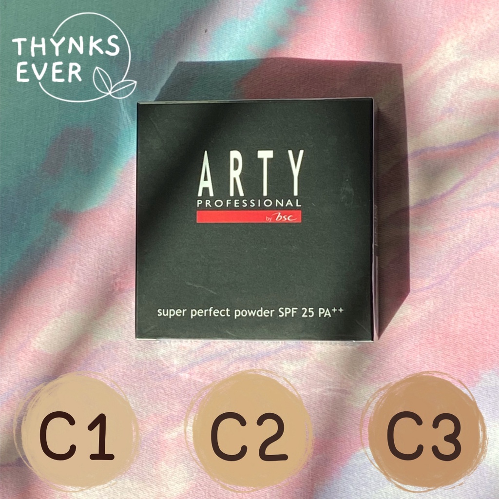ARTY PROFESSIONAL SUPER PERFECT POWDER SPF 25 PA แป้งผสมรองพื้น Arty by ...
