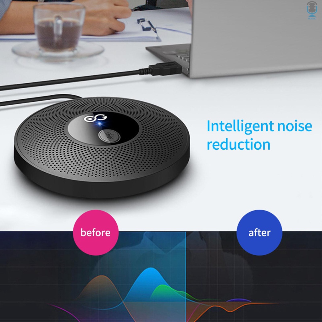 Desktop USB Microphone Computer PC Mic 360Omnidirectional Condenser ...