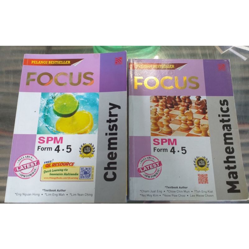 FOCUS SPM Form4-5 Mathematics Focus SPM Chemistry | Shopee Thailand