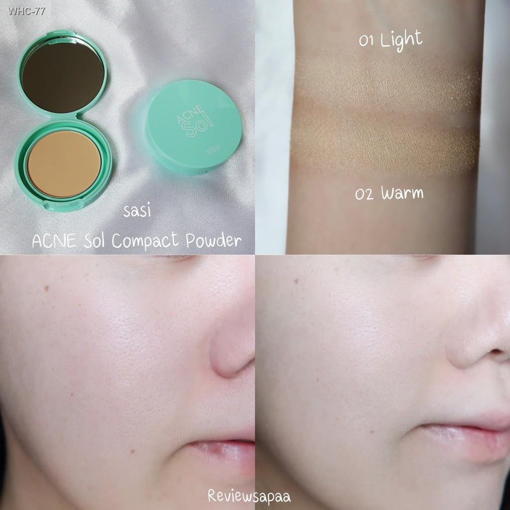 ถูกแท้ส่งฟรี แป้งพัฟ Sasi Acne Sol Compact Powder แป้ง ศศิ แป้งพัฟศศิ ...