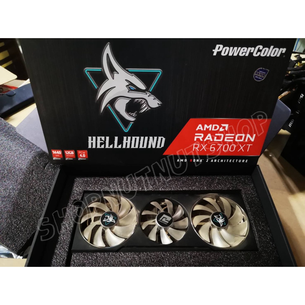 การ์ดจอ POEWR COLOR Radeon RX 6700XT Hell Hound 12GB (อ่านรายละเอียด ...