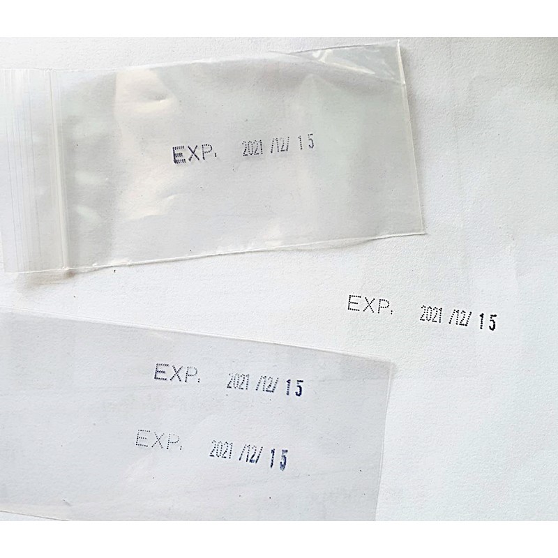 ♠ ตัวปั๊ม/ตรายาง เครื่องพิมพ์วันผลิต วันหมดอายุ แบบหมึกในตัว รุ่น EXP ...