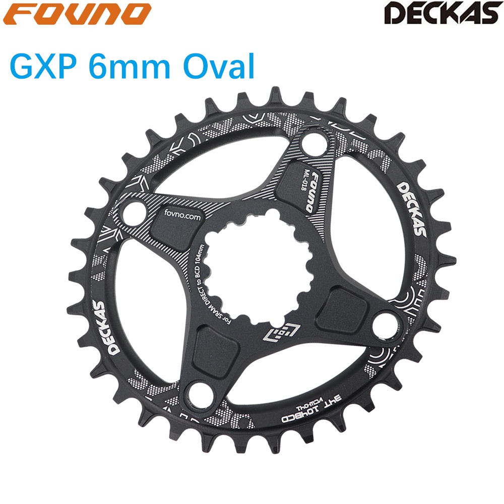 Deckas Oval Chainring 6mm Offset GXP XX1 Eagle X01 GX X1 X0 X9 for sram ...