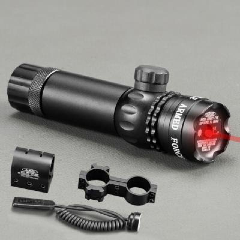 5mw Red Light Flashlight Sight Scope Designator 20mm Mount Tail Switch ...