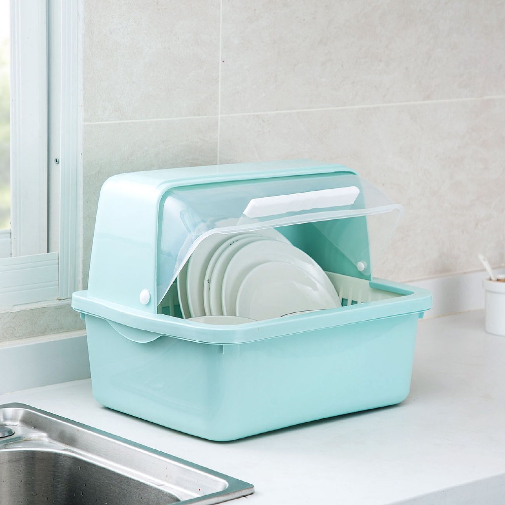 【JUJIAJIA】Home Everyday Dish Storage Box with Cover Bowl Chopsticks ...