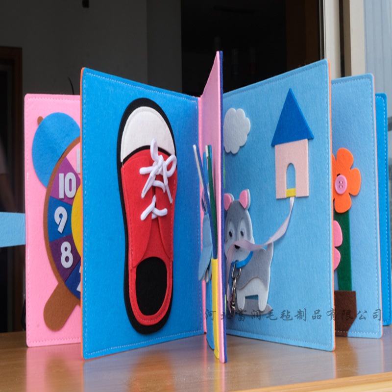 NewBaby Felt Quiet Books Montessori Toys Sensory Activity Busy Book ...