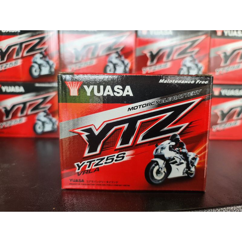 แบตเตอรี่มอเตอร์ไซค์ ยั่วซ่า Yuasa YTZ5S ของแท้100 รับประกัน1ปี - jw ...