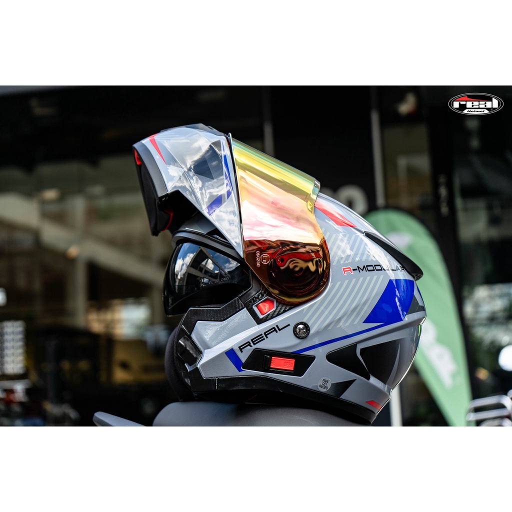 โมเดลใหม่ล่าสุด Storm Force จาก Real Helmets หมวกกันน็อคยกคาง ถอซักได้ ...