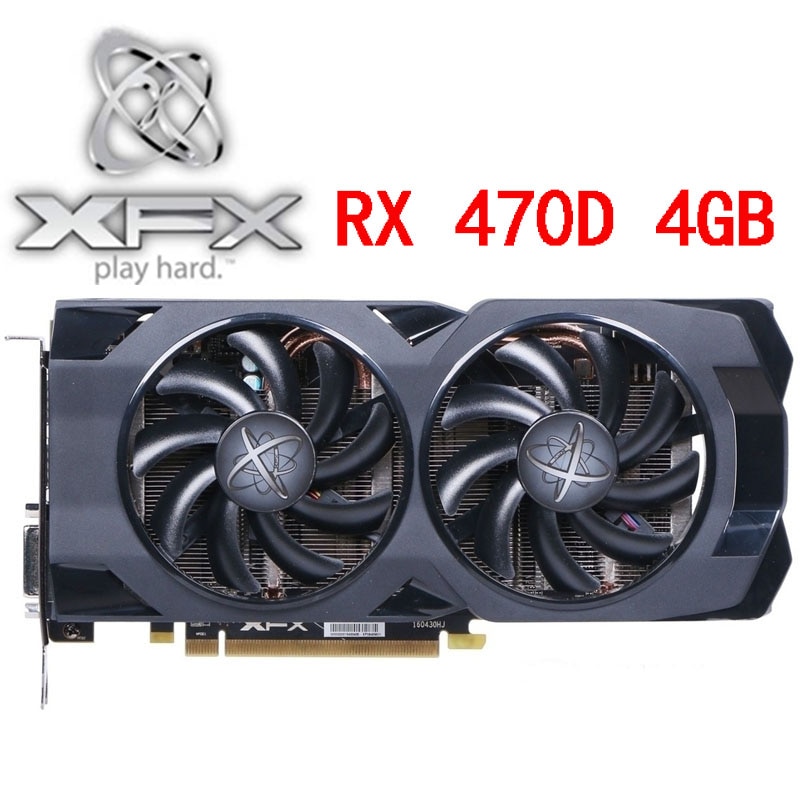 XFX RX 470D 4GB Video Card 256Bit GDDR5 Grahics Cards for AMD RX 400 ...