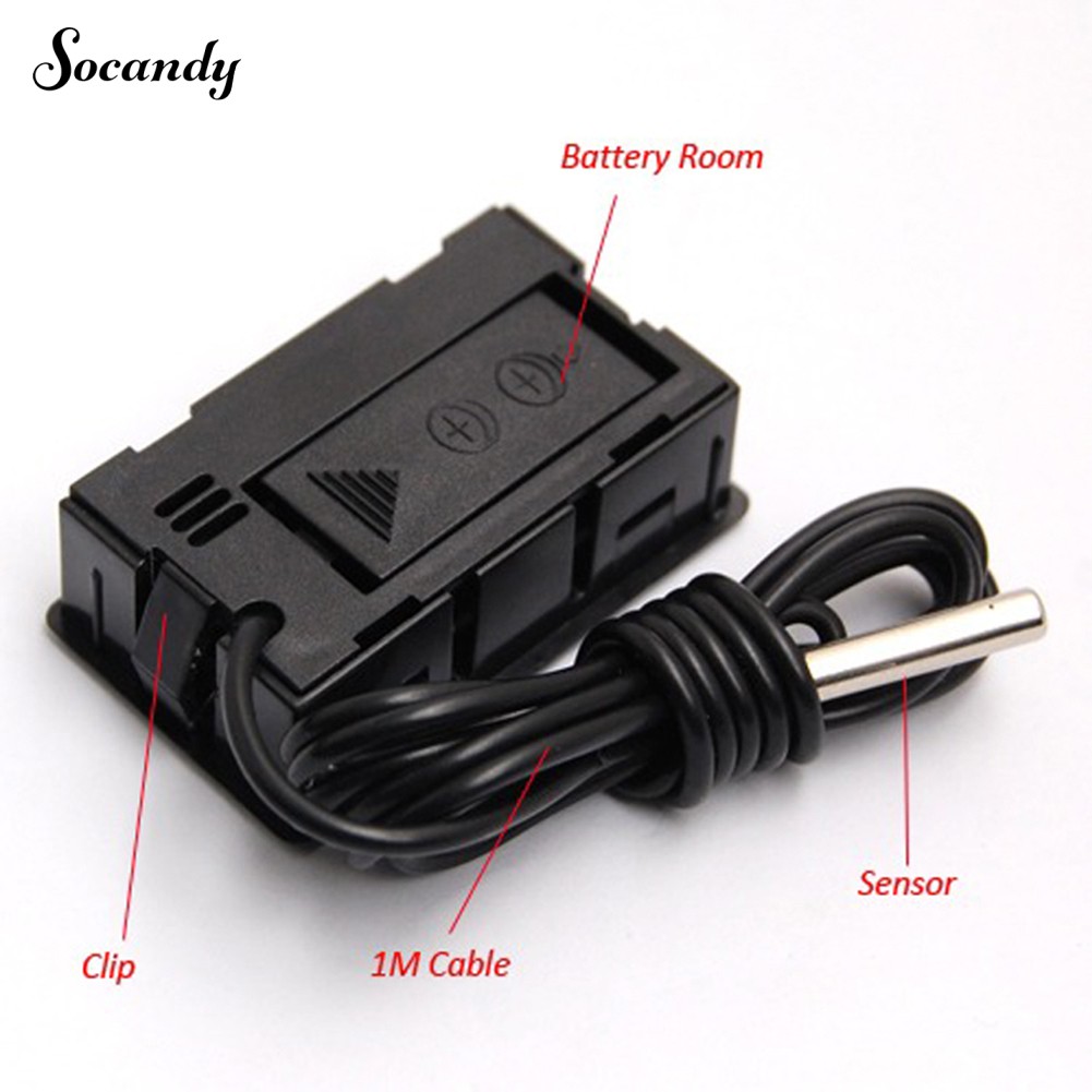 Socandy เครื่องวัดอุณหภูมิภายในรถยนต์จอแสดงผล Lcd - socandym1.th - ThaiPick