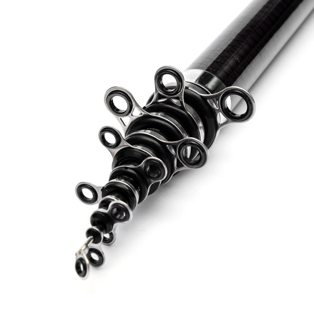 New 99% Telescopic Carbon Fishing Rod Spinning 2.2-3KG Test M Power ...