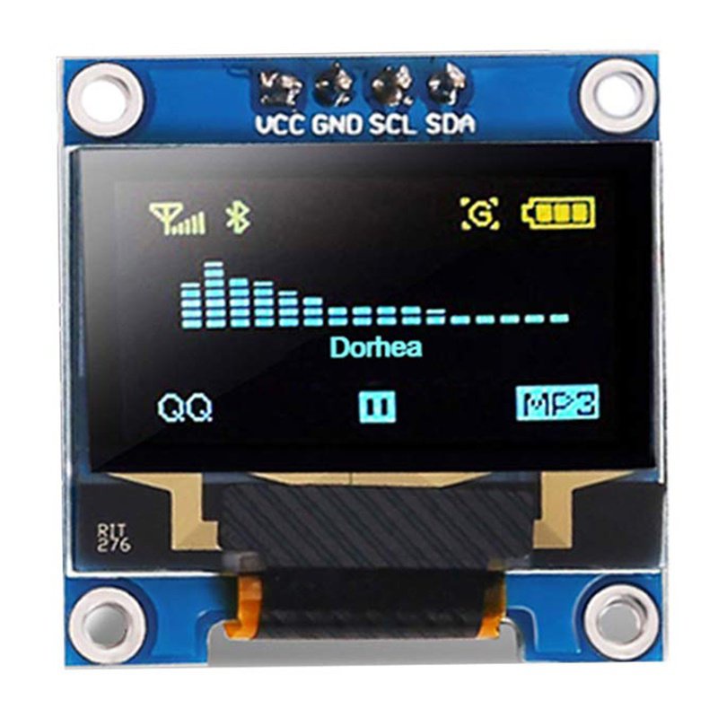 6PCS 0.96 inch OLED Display ule 12864 128X64 Pixel LCD Yellow Blue ...
